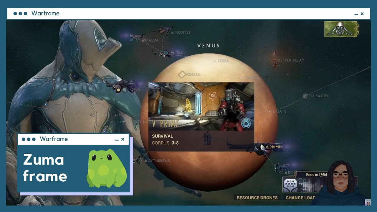 Warframe | New Tenno and her Zuma Frog Excalibur - YouTube