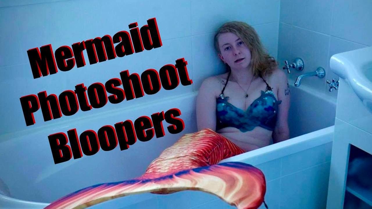 Mermaid BLOOPERS! (Photoshoot Behind the Scenes) - YouTube