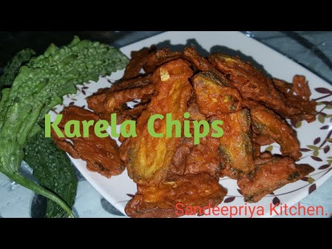 Karela Chips/Bitter Gourd Chips/Kakarakaya Chips Recipe/Sandeepriya ...
