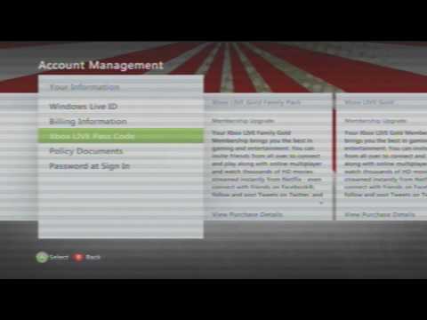 How to change Xbox Live Passcode Updated - YouTube