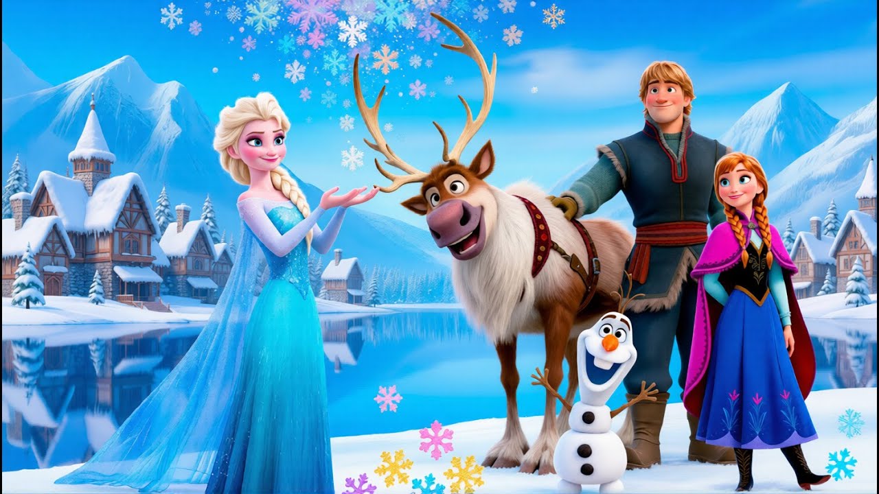 Frozen: El día en que la nieve se volvió colorida 🎨 Historia Infantil ...