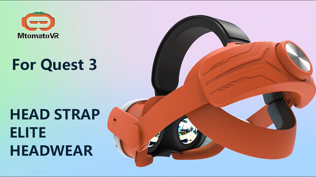 Meta Quest 3 Adjustable Headband, Bright Orange - YouTube