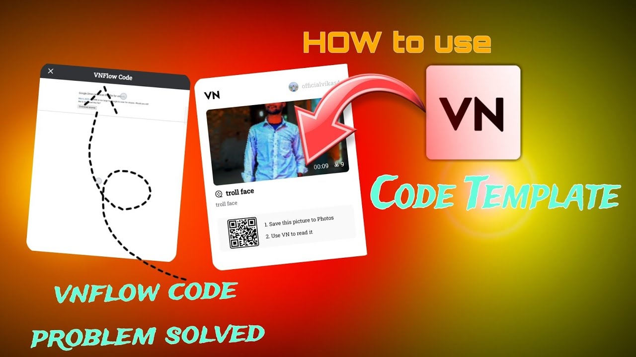 How to use vn code template | vnflow code problem solved - YouTube