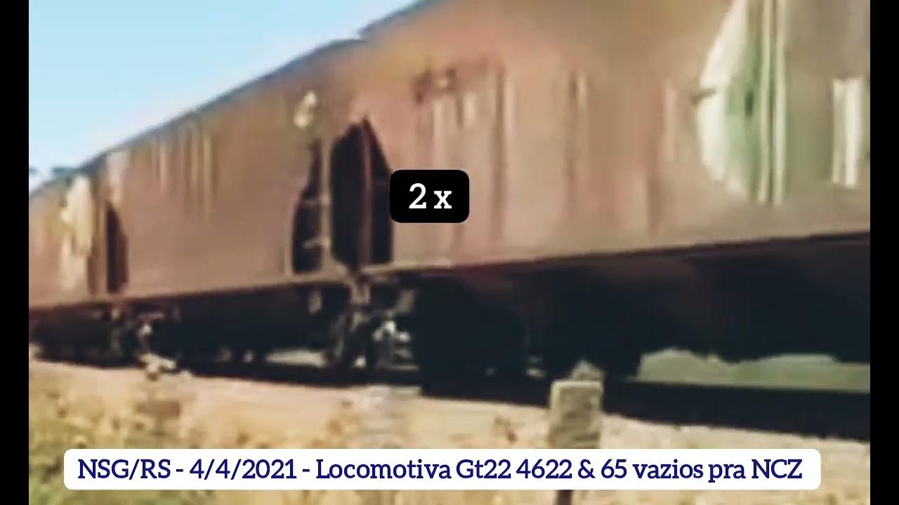 GT22 4622 liderando trem sozinha no ano de 2021 - YouTube