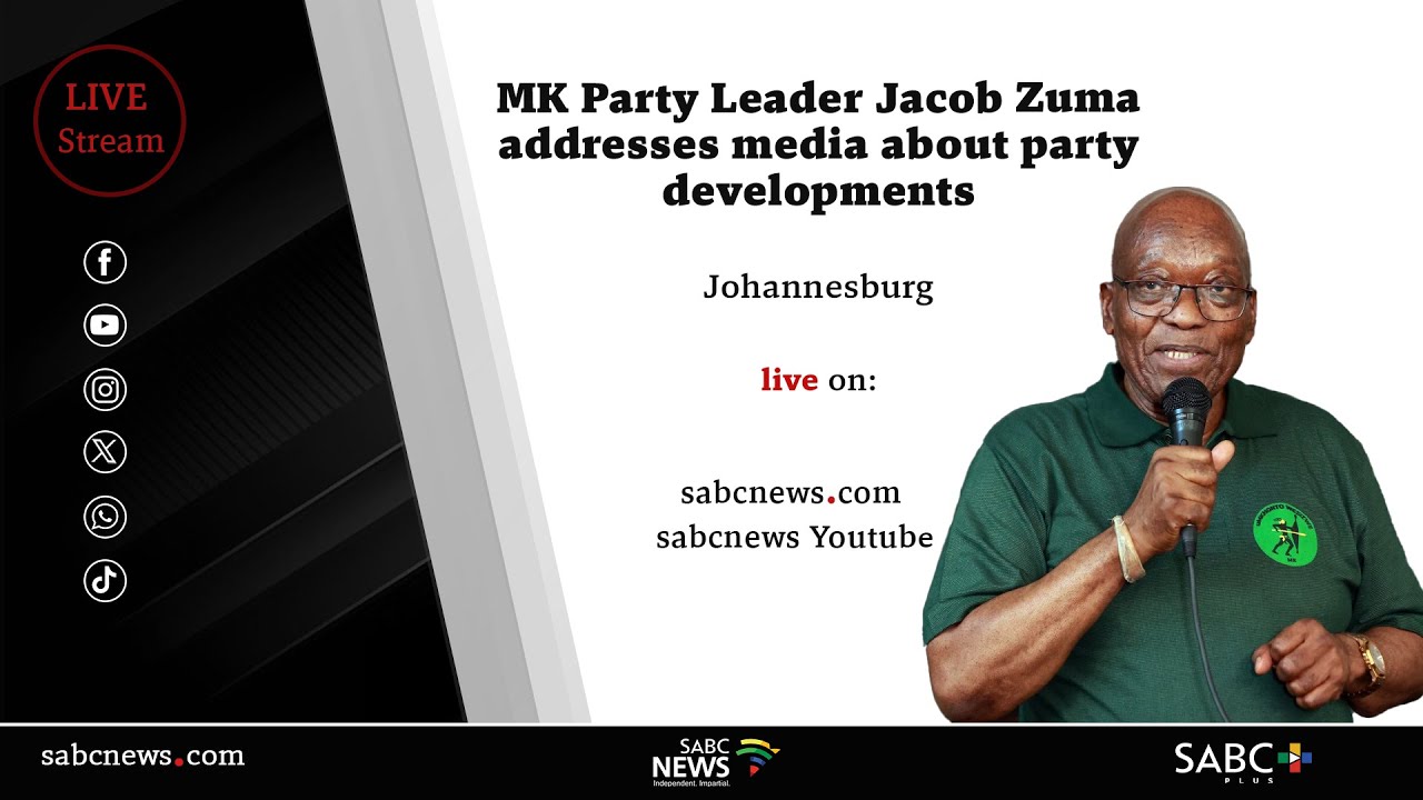 MK Party Leader Jacob Zuma addresses media about party developments ...