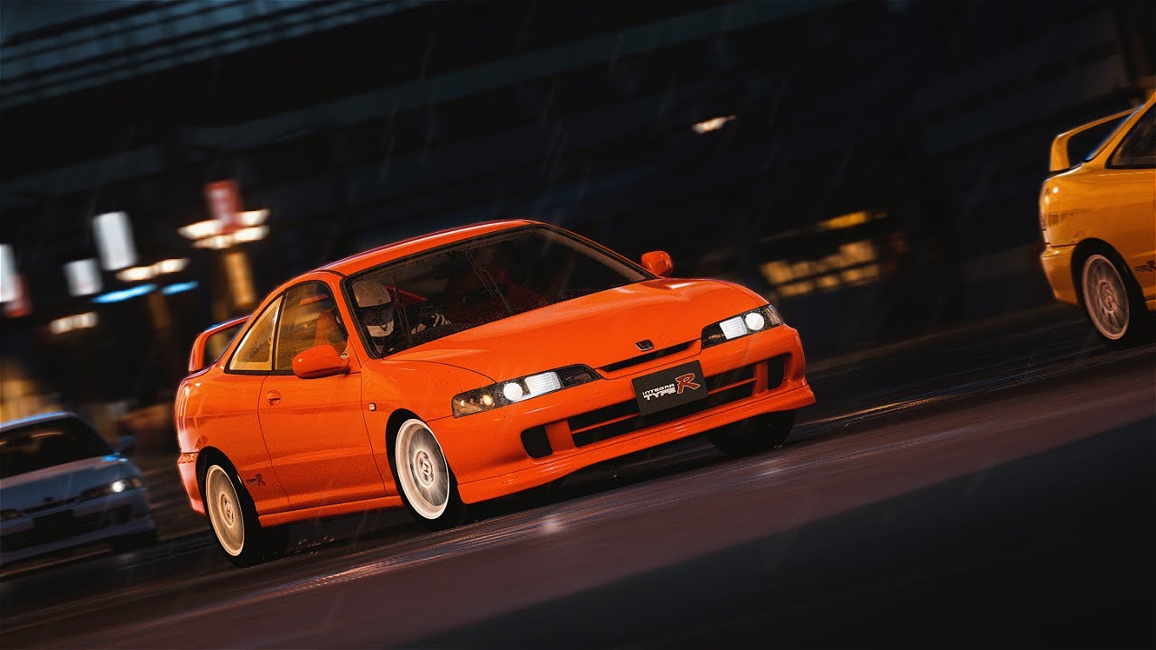 Assetto Corsa - Shibuya GRID - Circuit Race - Rain - YouTube