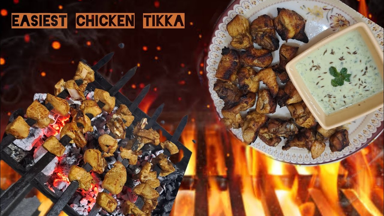 How to make chicken tikka at home.. recipe by foodiology kitchen🍗 - YouTube