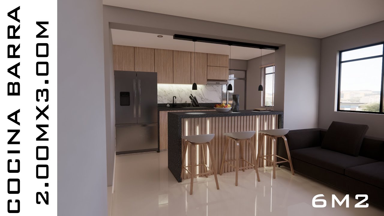 Cocina Barra 2M X 3M II IDEAS DE DISE O DE COCINAS PEQUE AS YouTube Cocina Barra 2M X 3M II IDEAS DE DISE O DE COCINAS PEQUE AS YouTube