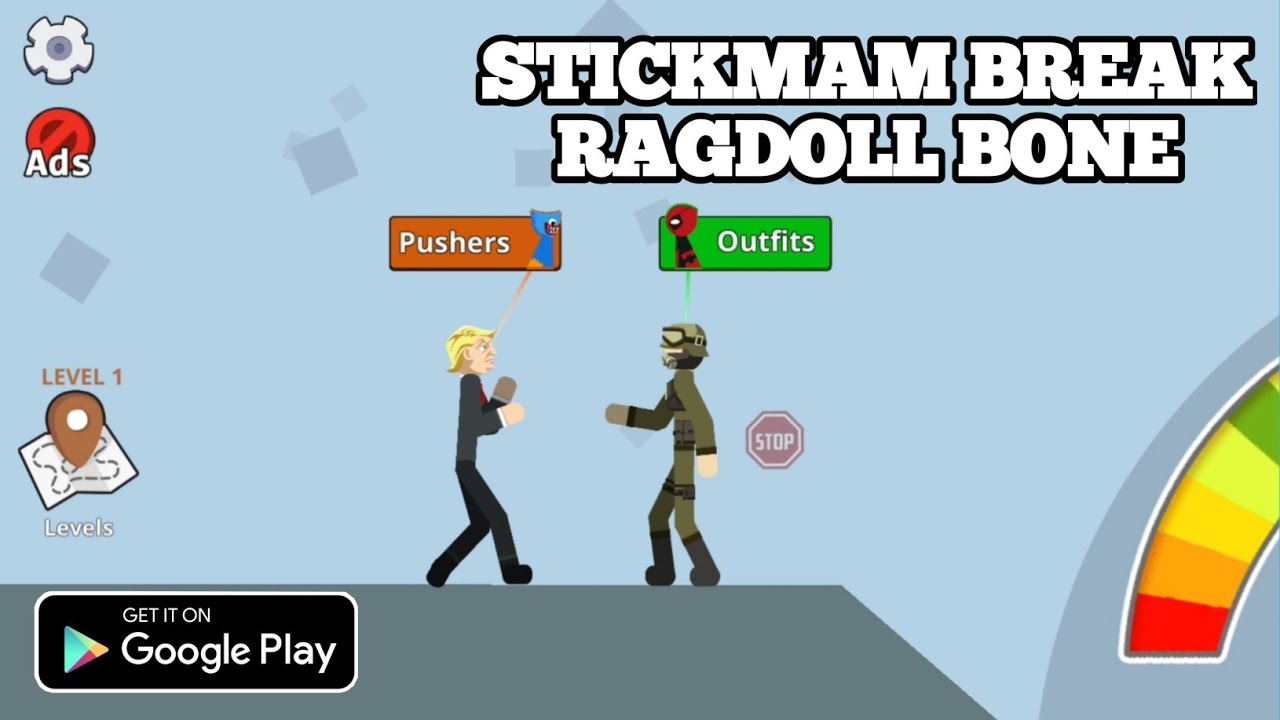 Stickman Break Ragdoll Bone Gameplay Walkthrough All Levels Android iOS ...
