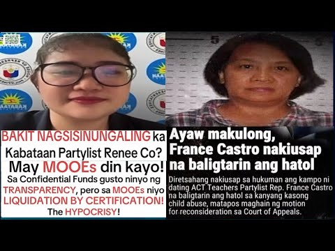 FRANCE CASTRO, RENEE CO, ANG KATARUNGAN AT ANG KASINUNGALINGAN... # ...
