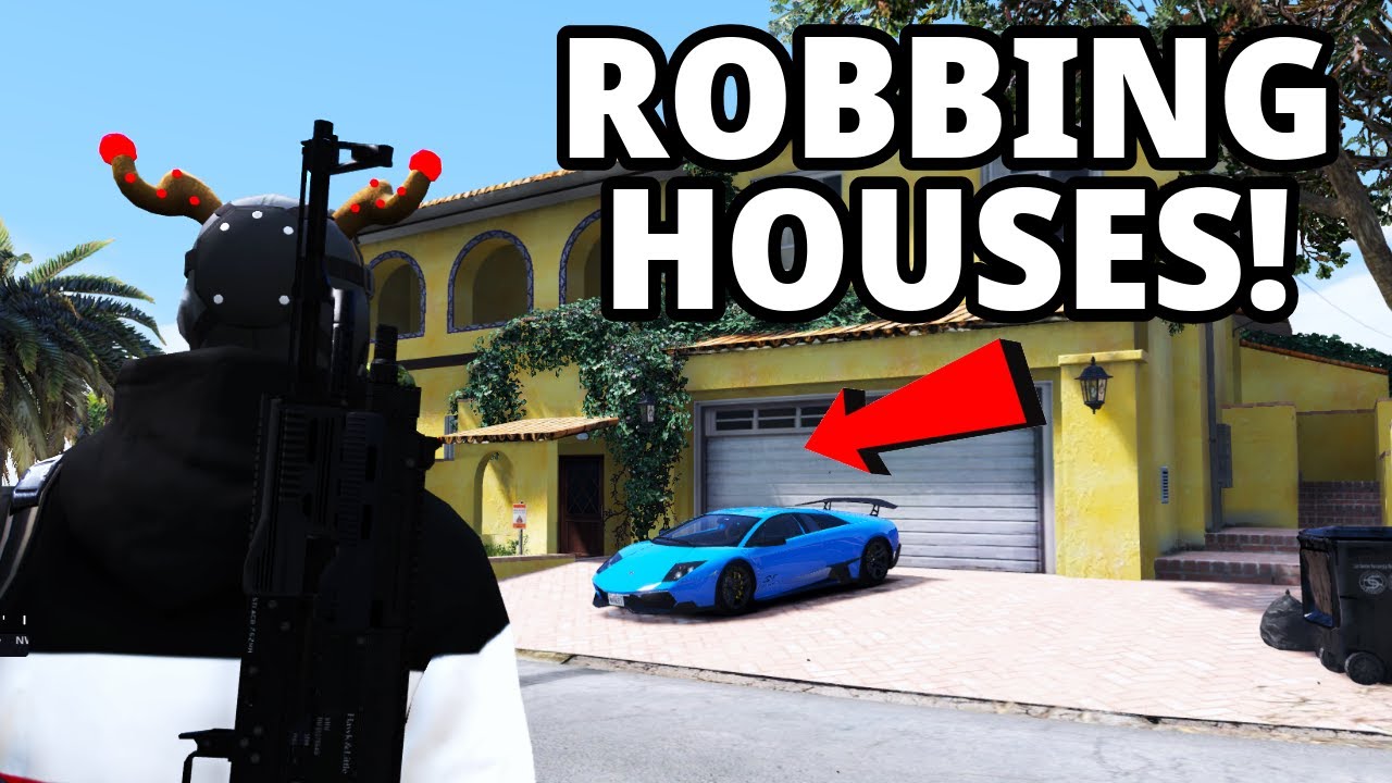 Robbing houses in GTA 5 RP - YouTube