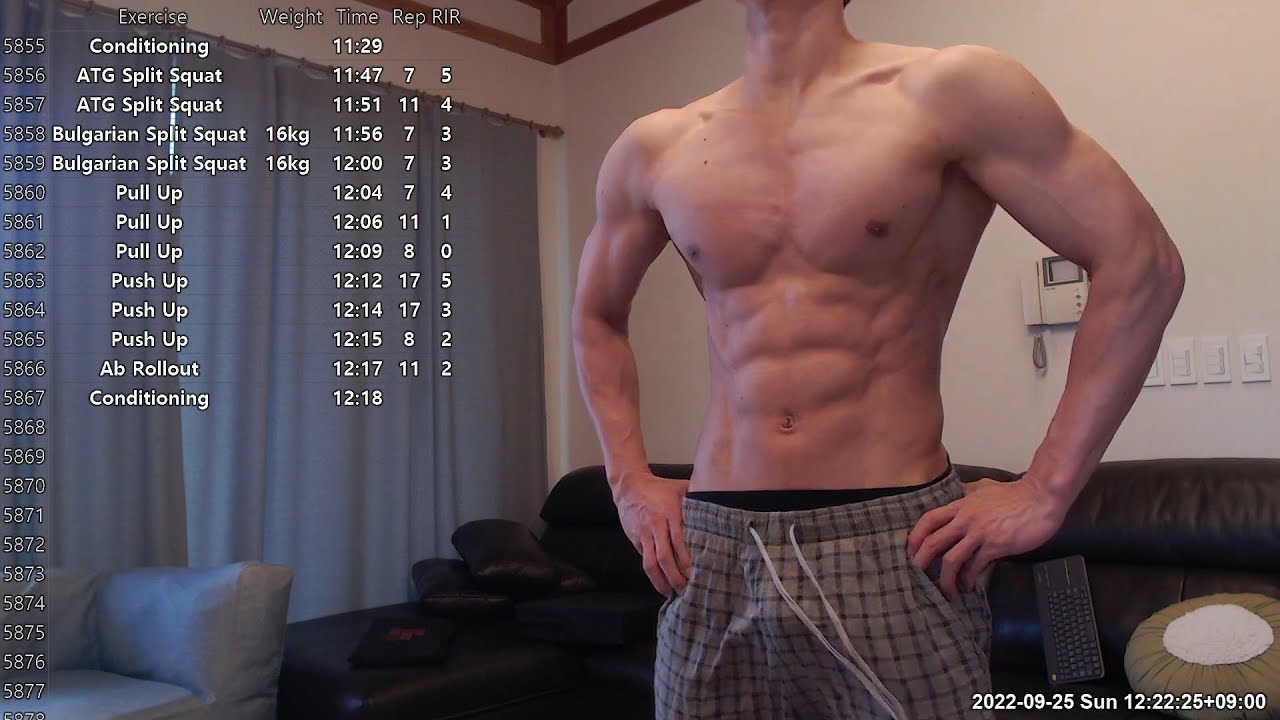 No. 218 ATG Split Squat, Bulgarian Split Squat, Pull Up, Push Up, AB ...