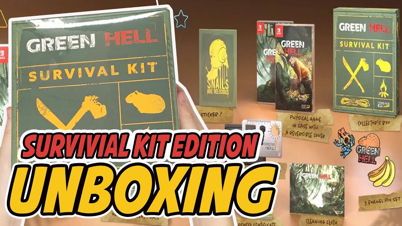 Green Hell Survival Kit Limited Edition (Nintendo Switch) Unboxing ...