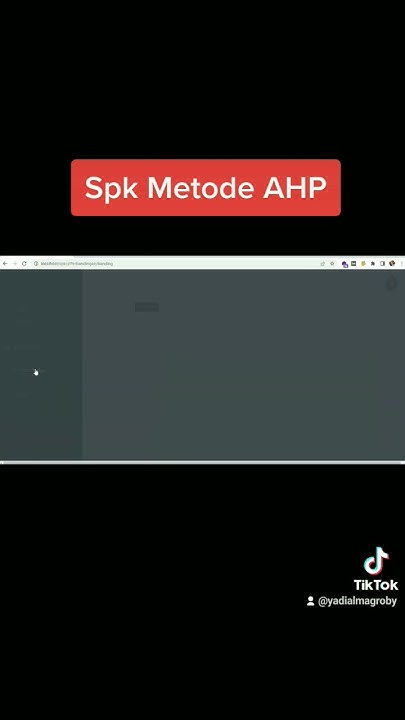 Source Code Aplikasi SPK Metode AHP #teknikinformatika #aplikasiskripsi #jualsoftware - YouTube