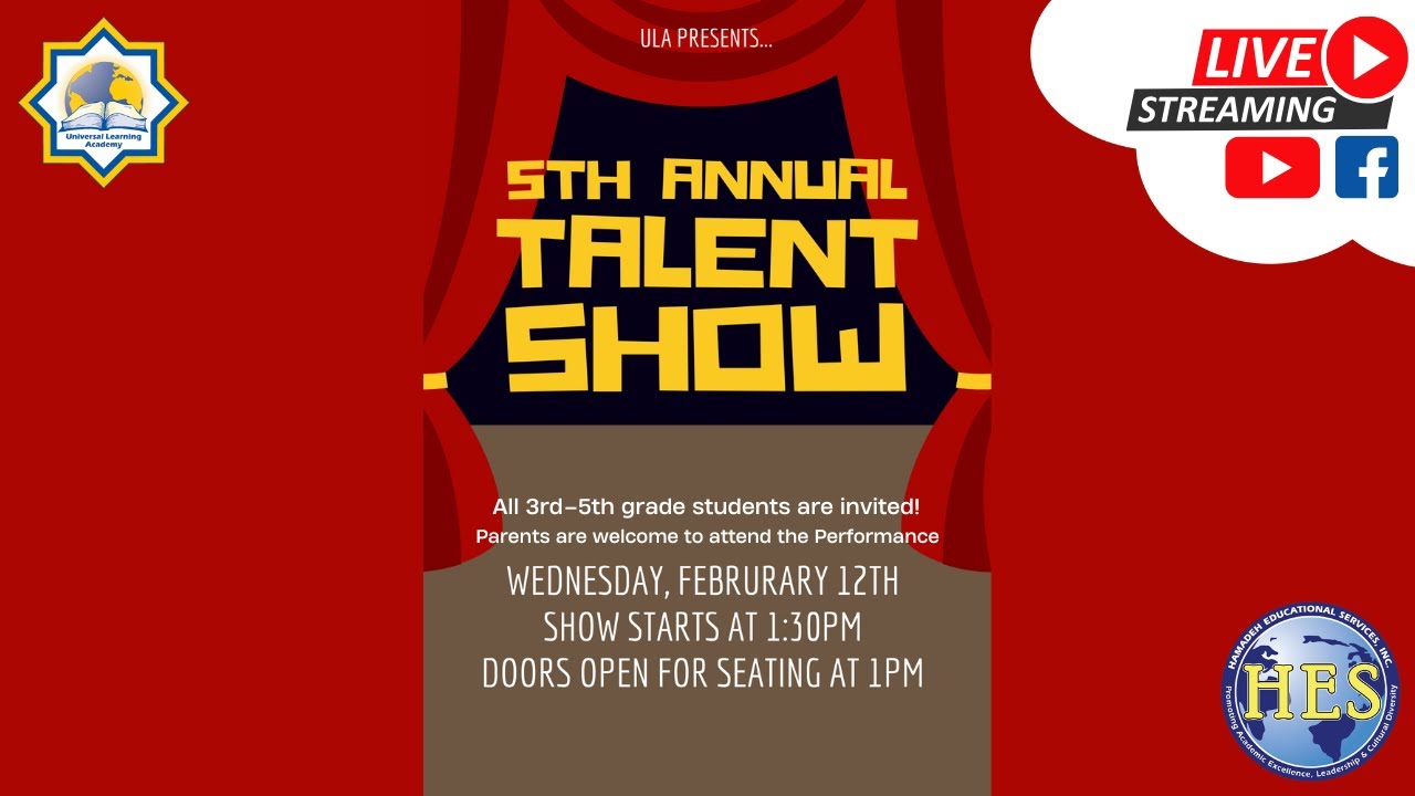 Universal Learning Academy: 5th Annual Talent Show - YouTube