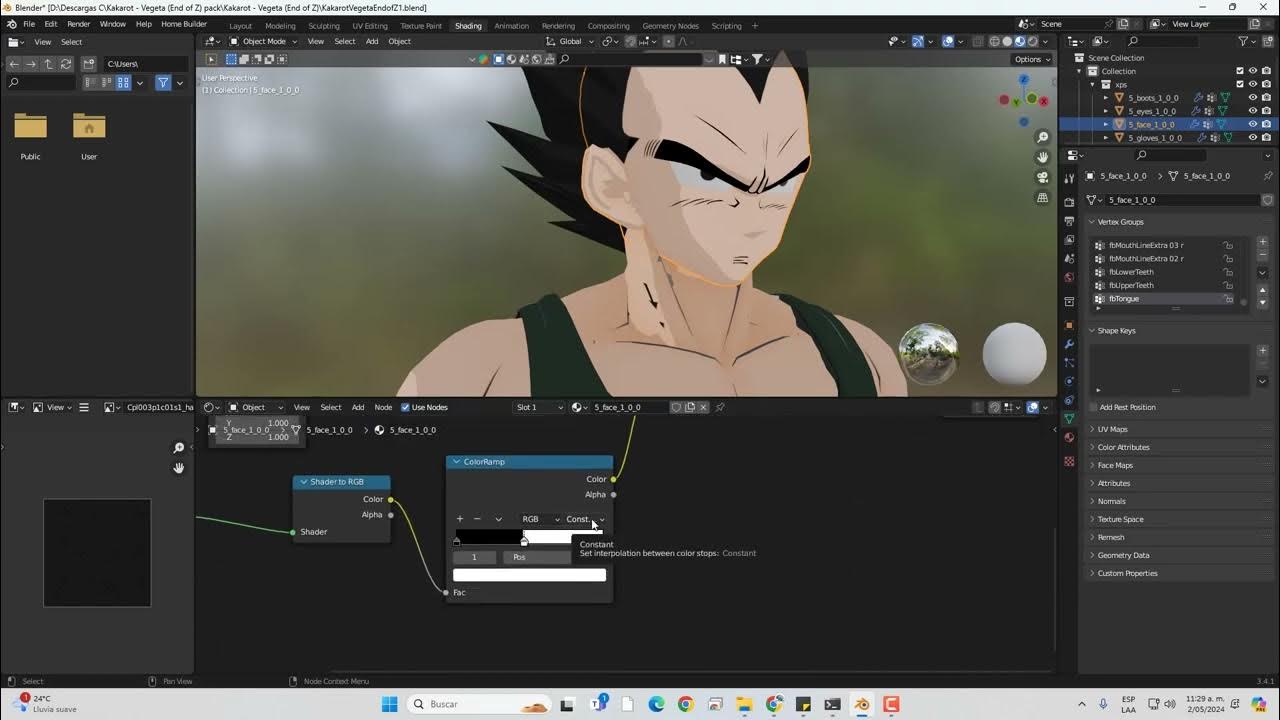 Blender Cel shading con textura - YouTube