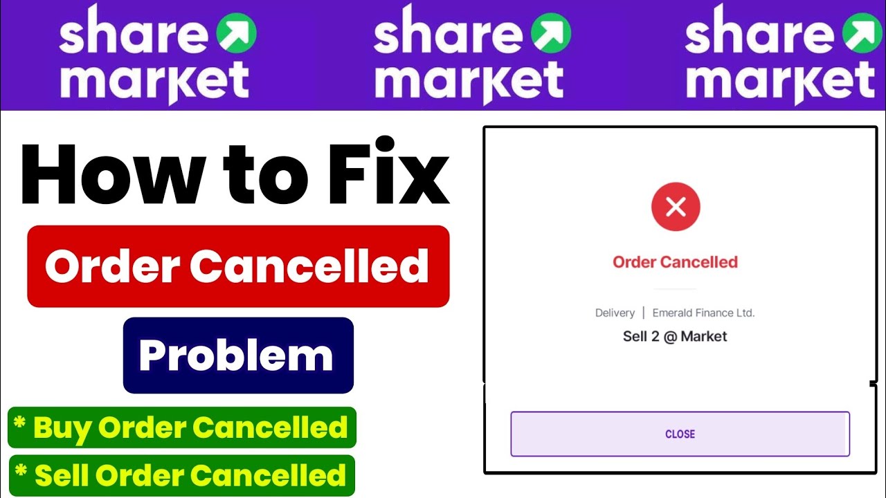 Phonepe share market me order cancelled problem | Sell order Cancelled ...