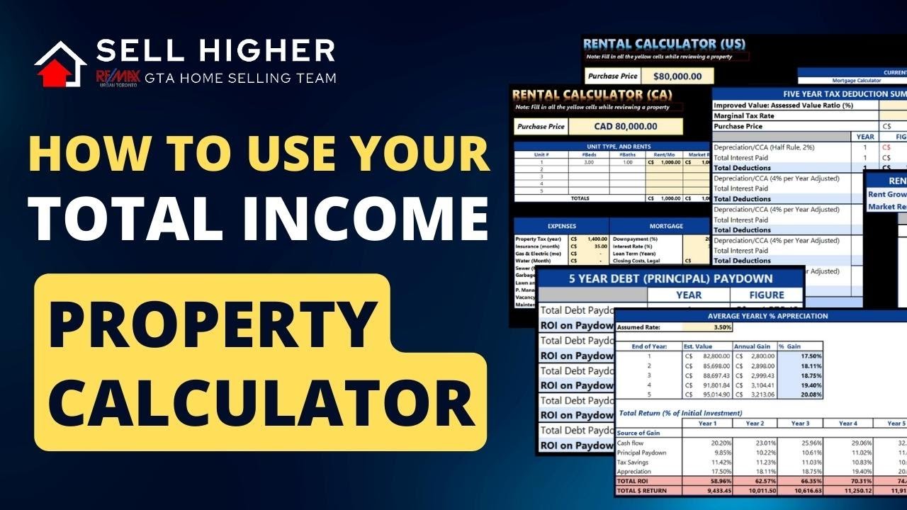 TOTAL Rental Income Property Calculator: A STEP-BY-STEP GUIDE - YouTube