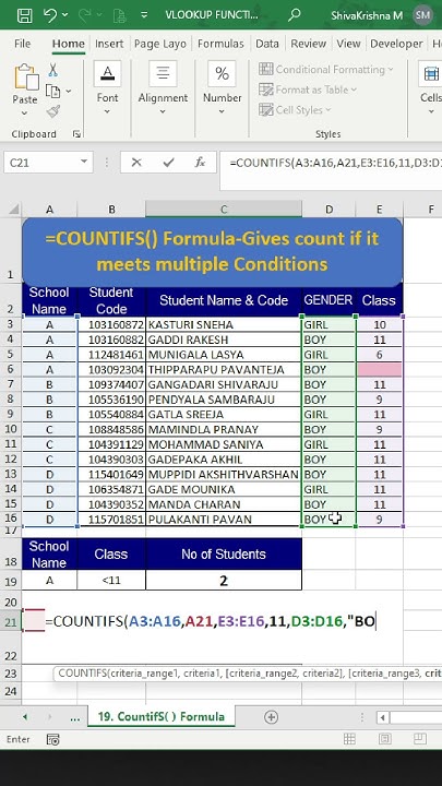 Smartexcel Countifs Formula How To Count Cells With Multiple Conditions In Excel Spreadsheet