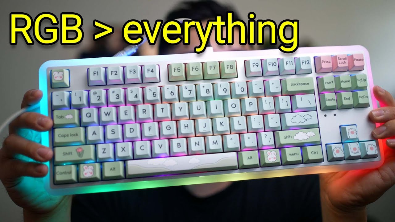 they almost made the RGB dream keyboard - Epomaker Everglide SK87 - YouTube