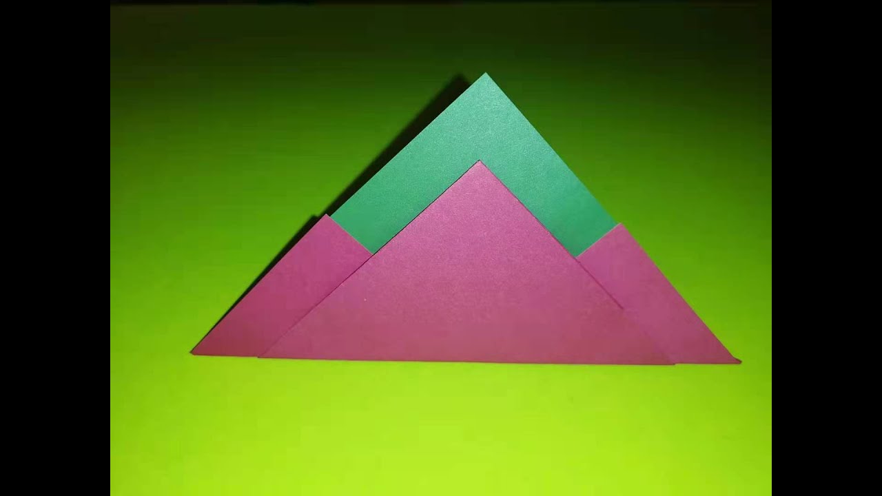 🌋Origami fold paper Volcano🌋 （折纸——火山） - YouTube