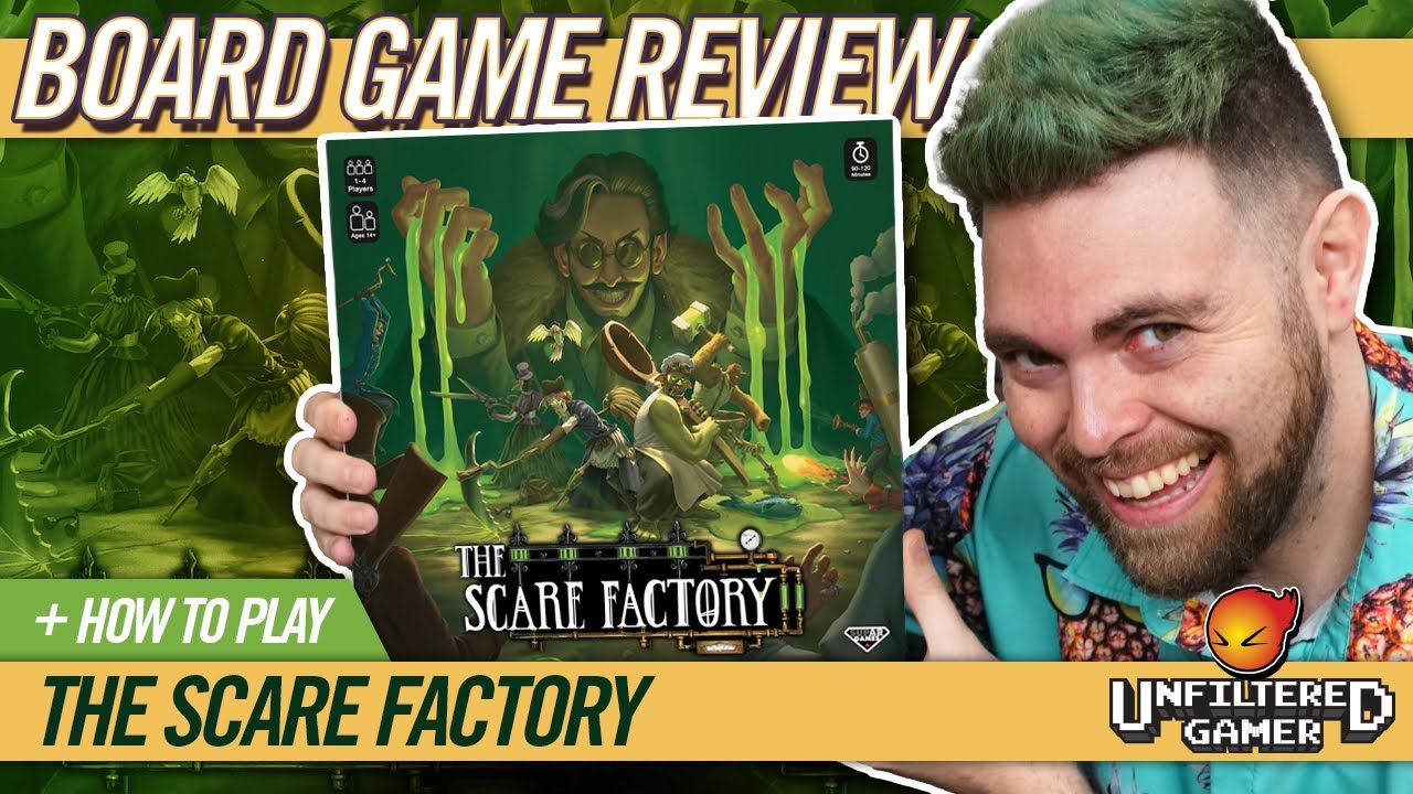 The Scare Factory Board Game Review and Walkthrough - YouTube