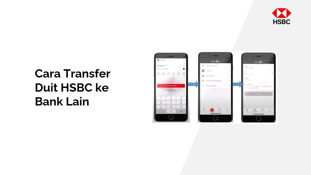 Cara Transfer Duit HSBC ke Bank Lain Online - YouTube