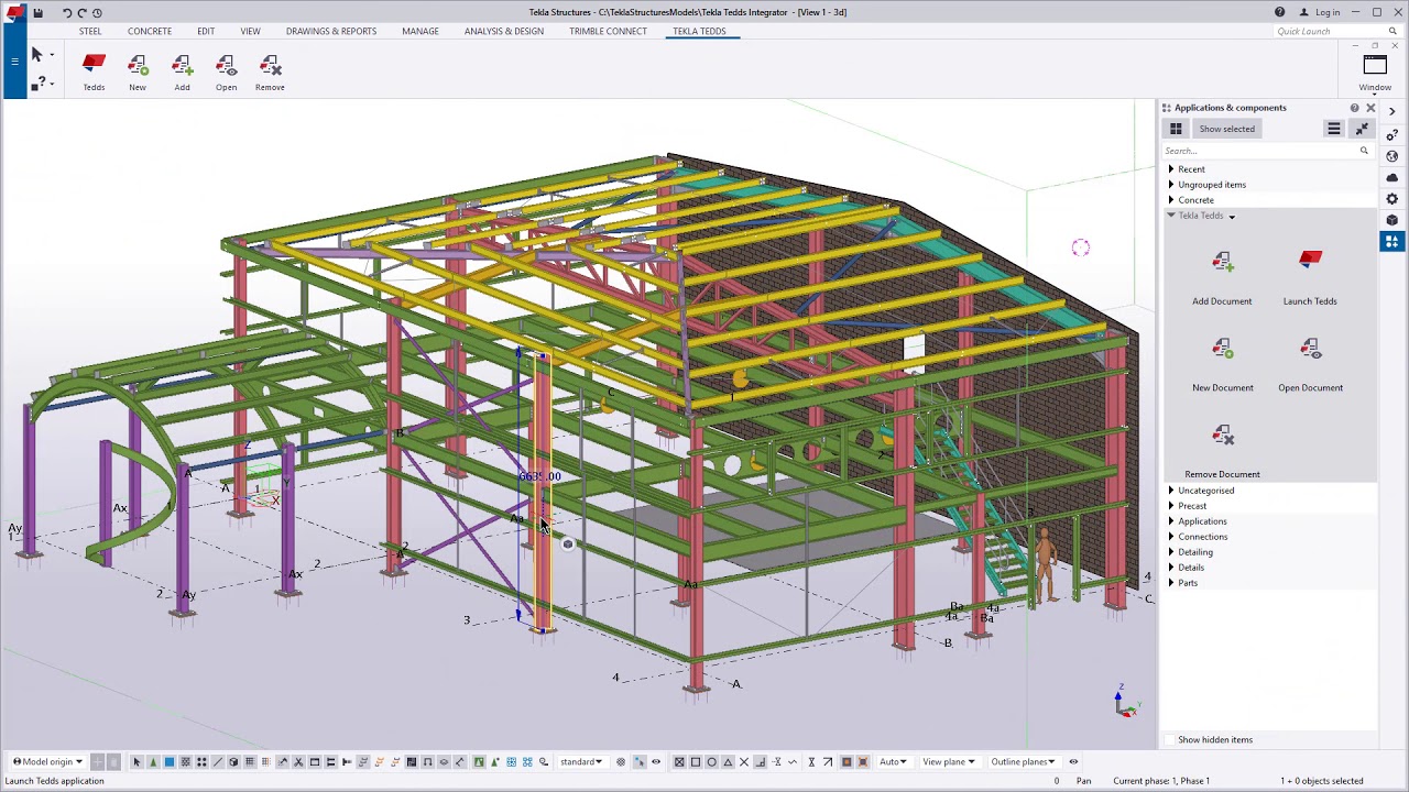 Tekla Tedds Integrator for Tekla Structures - YouTube