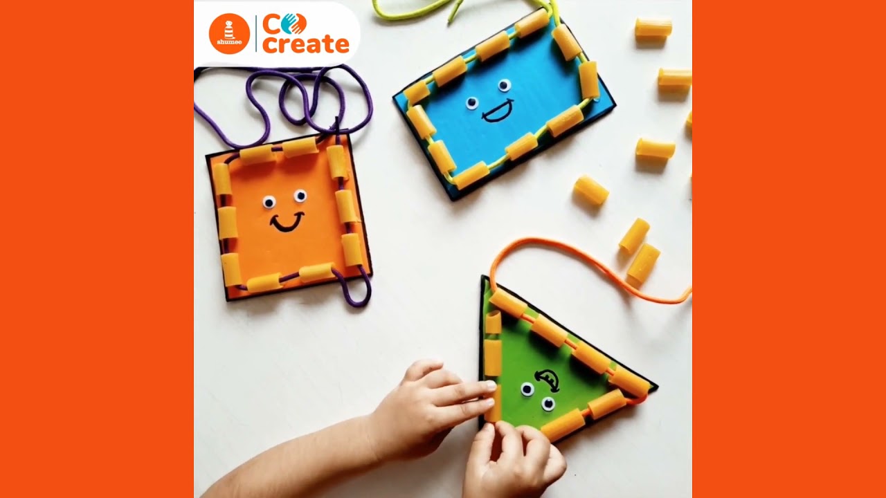 How To Learn Shapes In A Fun Way DIY Shapes Lacing YouTube How To Learn Shapes In A Fun Way DIY Shapes Lacing YouTube