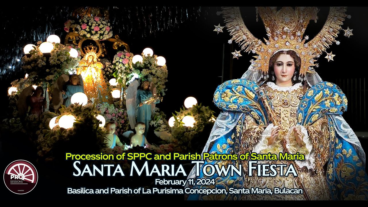 Santa Maria Town Fiesta | Procession of Patron Saints - YouTube