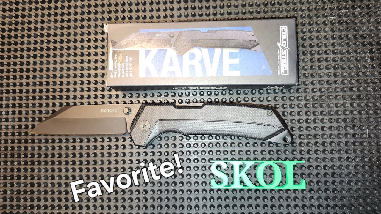 Cold Steel Karve Review. Surprise opening method! - YouTube