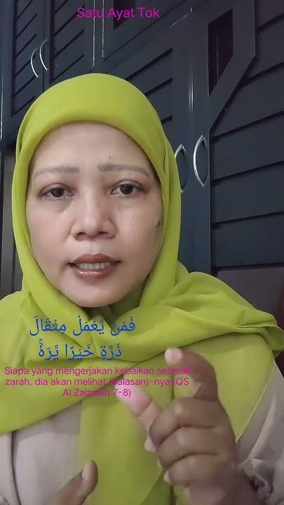 KEBAIKAN KECIL BERDAMPAK BESAR - Satu Ayat Tok #shortvideo - YouTube