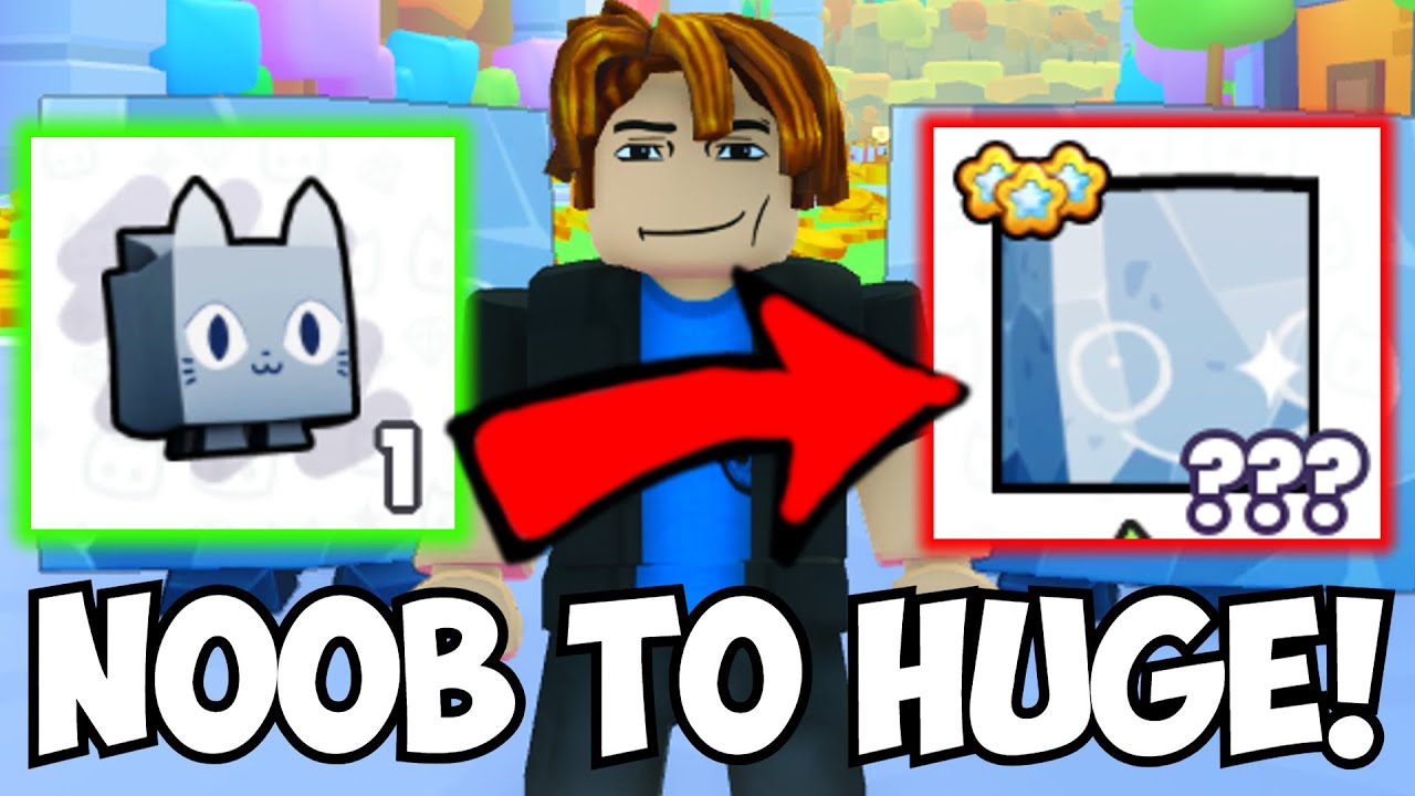 F2P Noob to TWO HUGE PETS! Pet Sim 99 Trading Noob To Pro (Day 10 ...