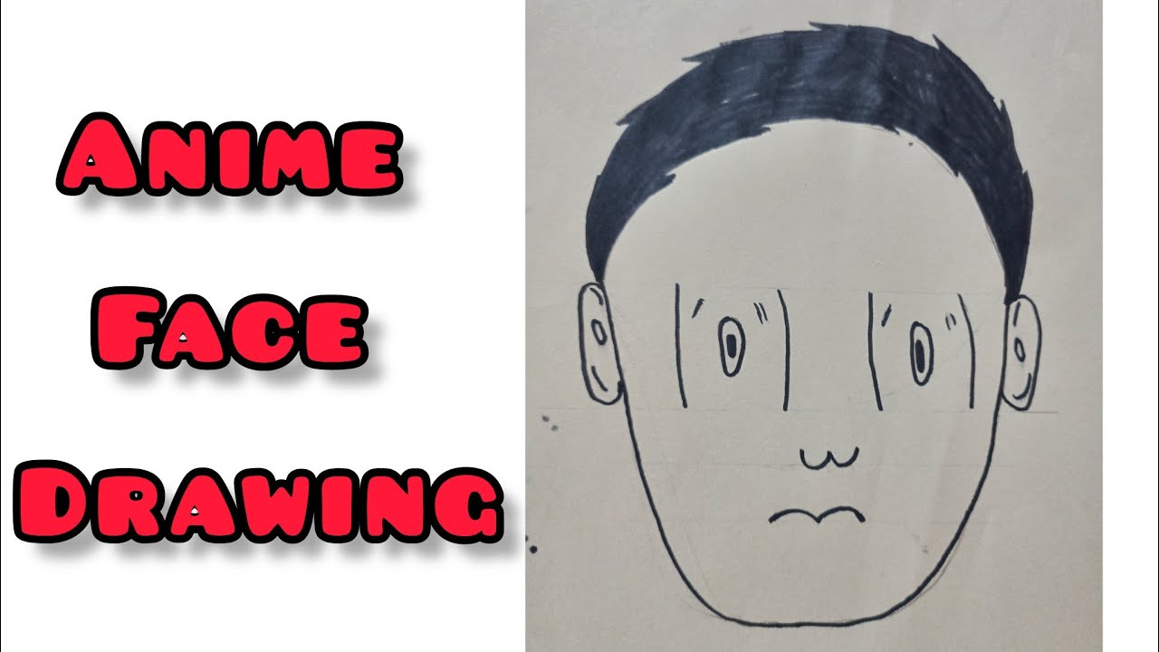 How to draw easy anime face | Anime drawing | Anime cartoon | Easy ...