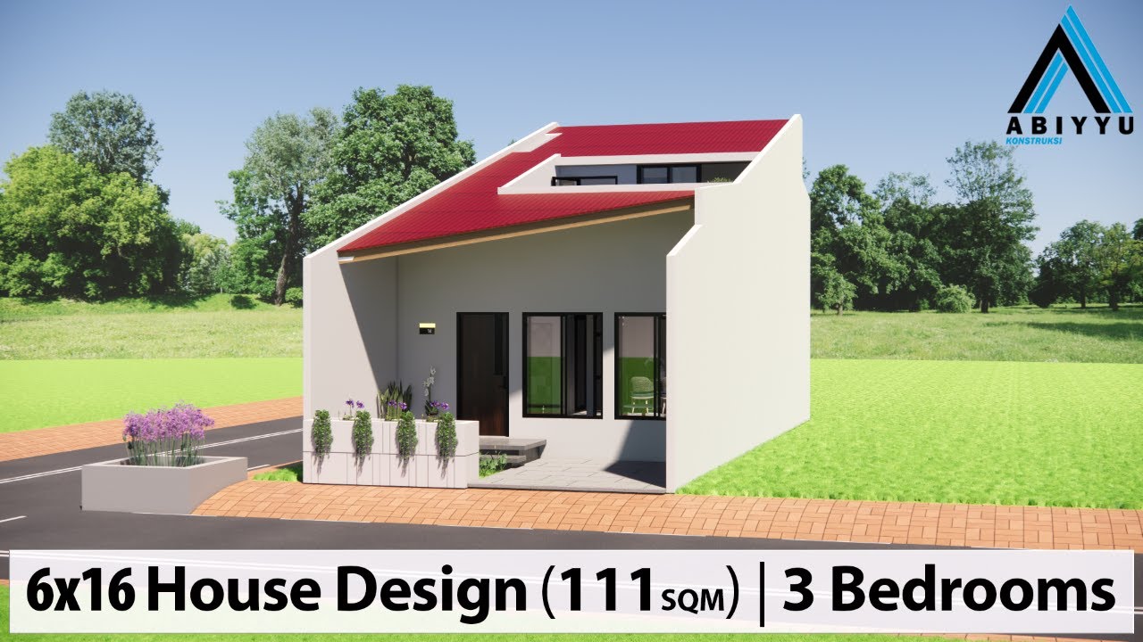 House Design Idea with 3 Bedrooms | 6x16 Meters (111 Sqm) - YouTube