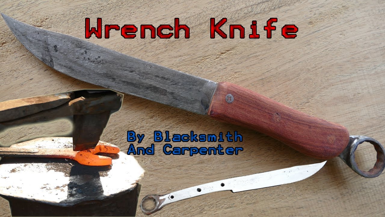 I Turn An Old Wrench Into A Beautuful Knife - YouTube