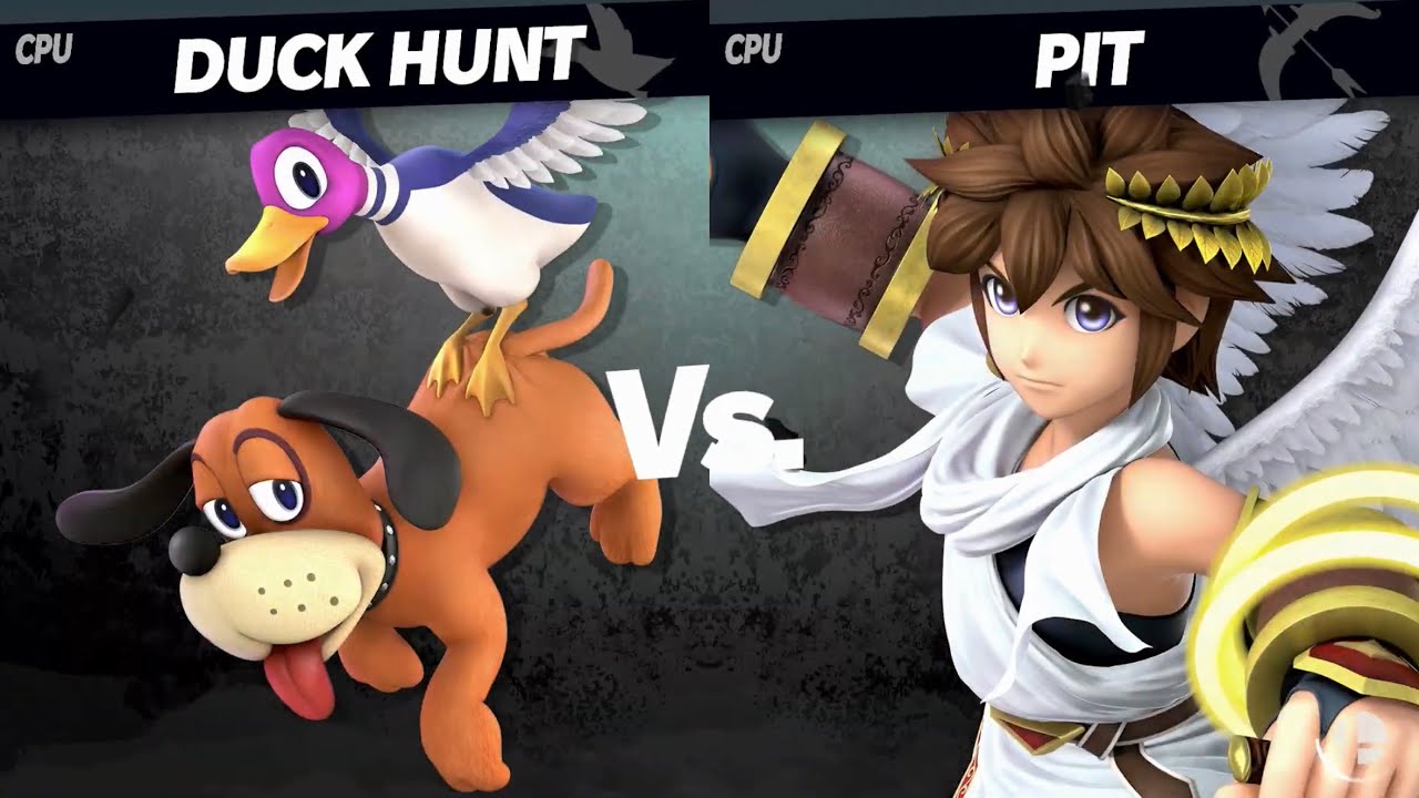 Super Smash Bros. Ultimate - Duck Hunt vs Pit - YouTube
