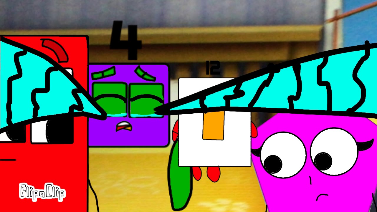 Numberblock four’s bed and crying ft. Shapes - YouTube