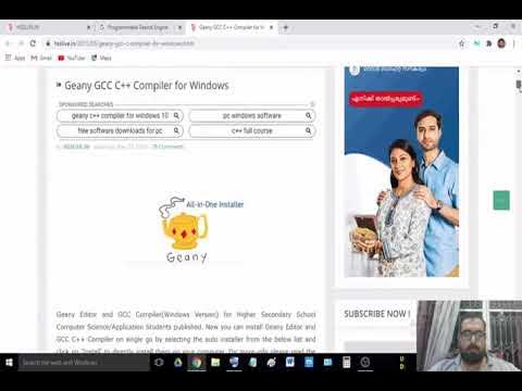 INSTALL GEANY FOR C++ IN WINDOWS - YouTube