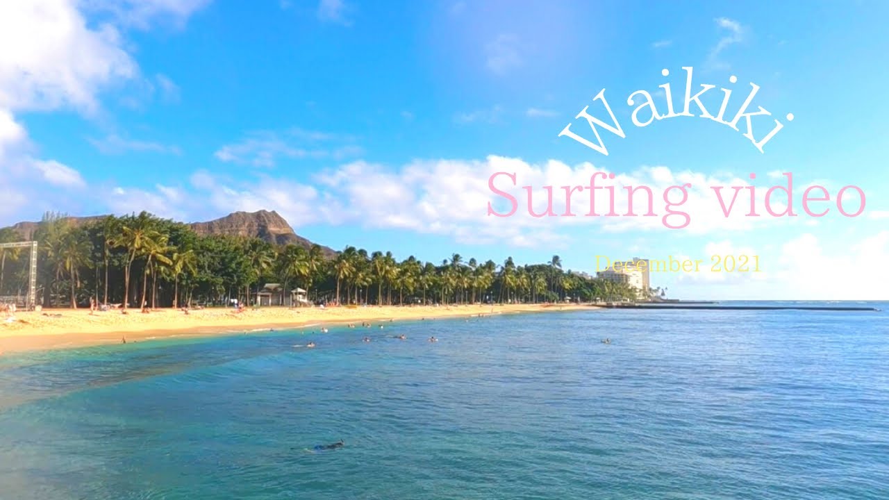 Surfer girl on Waikiki (December 2021) - YouTube