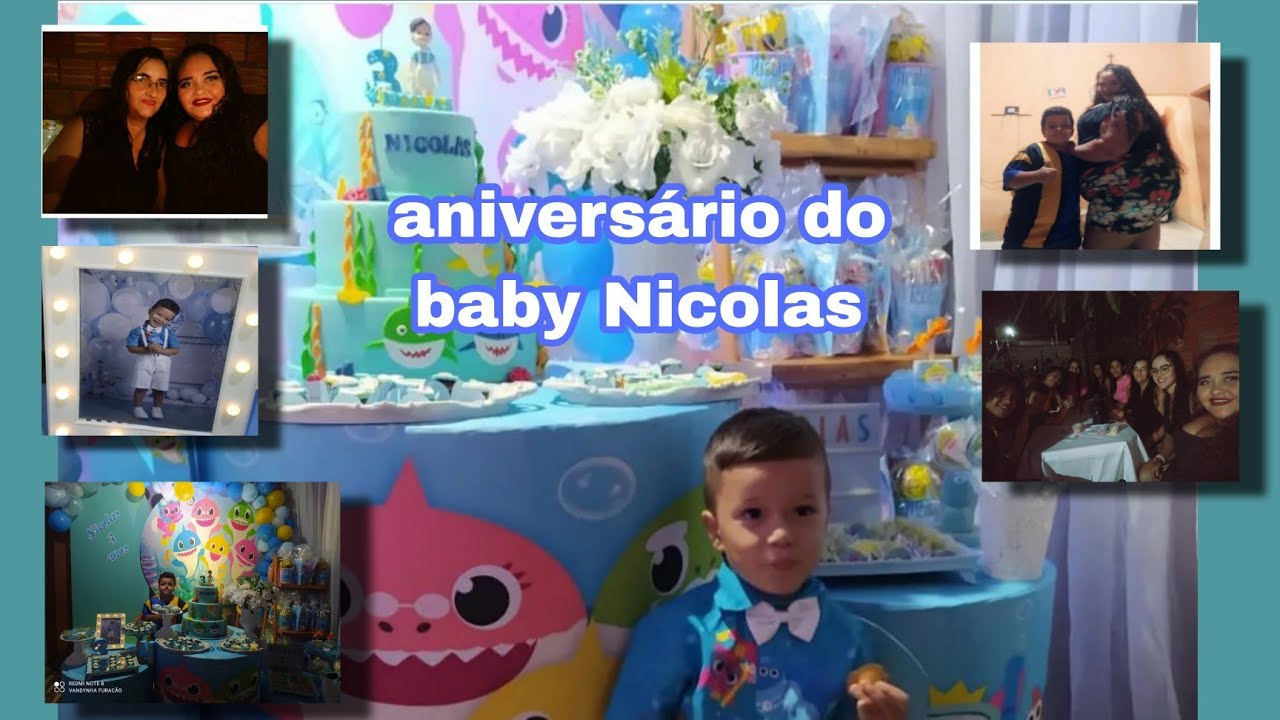 aniversário do baby Nicolas tudo lindo 🎂 - YouTube
