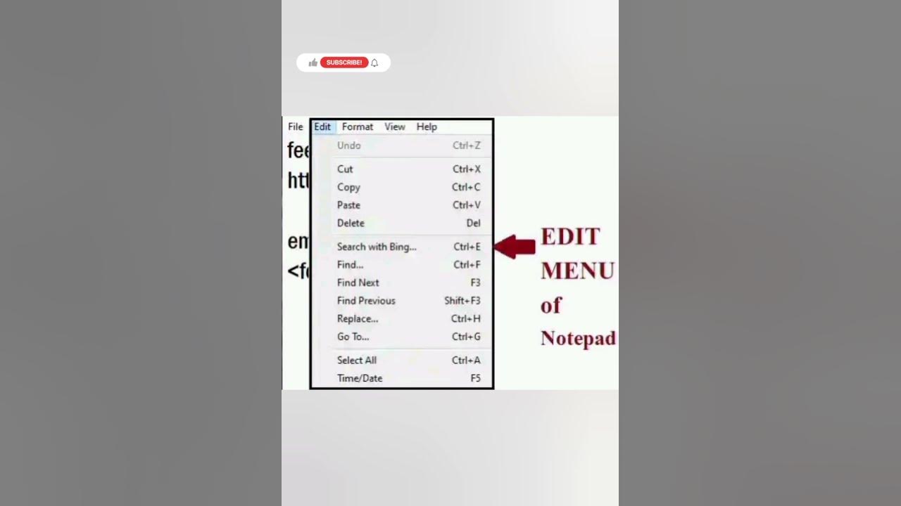 notepad shortcut key / tab wise notepad shortcut #shortvideo #ticc ...