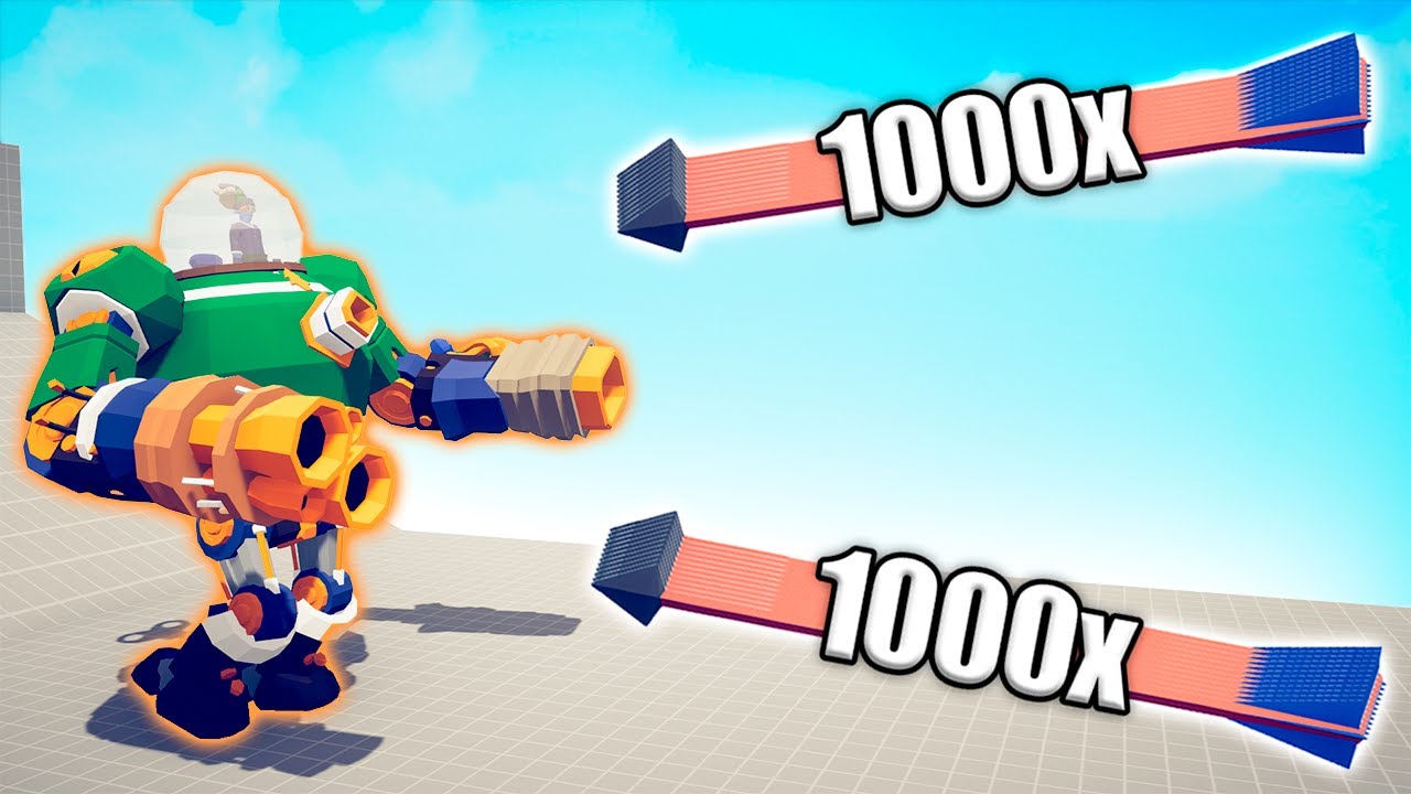 JOLLY BOT vs 1000x OVERPOWERED UNITS - TABS | Totally Accurate Battle ...