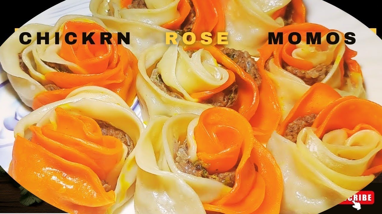 Chicken Rose Momo Recipe।Flower Momos Recipe ।New Recipe।Chicken Momos ...