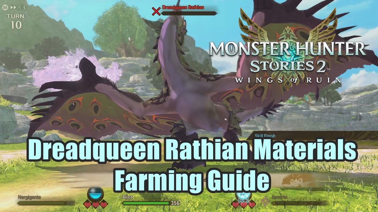 Monster Hunter Stories 2 Dreadqueen Rathian Materials Farming Guide MHS ...