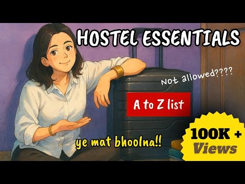College Hostel Packing List ✅| Stuff You’ll Regret Forgetting! HOSTEL ESSENTIALS