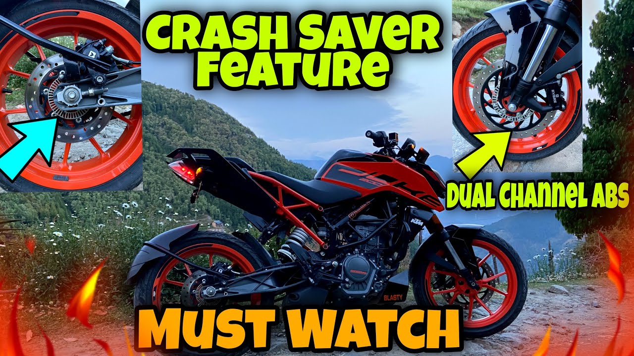 KTM DUKE 200 BS6 Braking Test / ABS and Without ABS ! Crash Saver ...