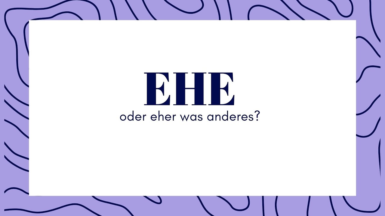 Ehe oder eher anders - matchless - David Krohn - YouTube