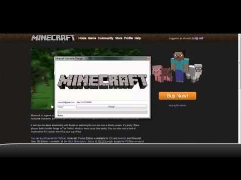 How to change your Minecraft Name - YouTube
