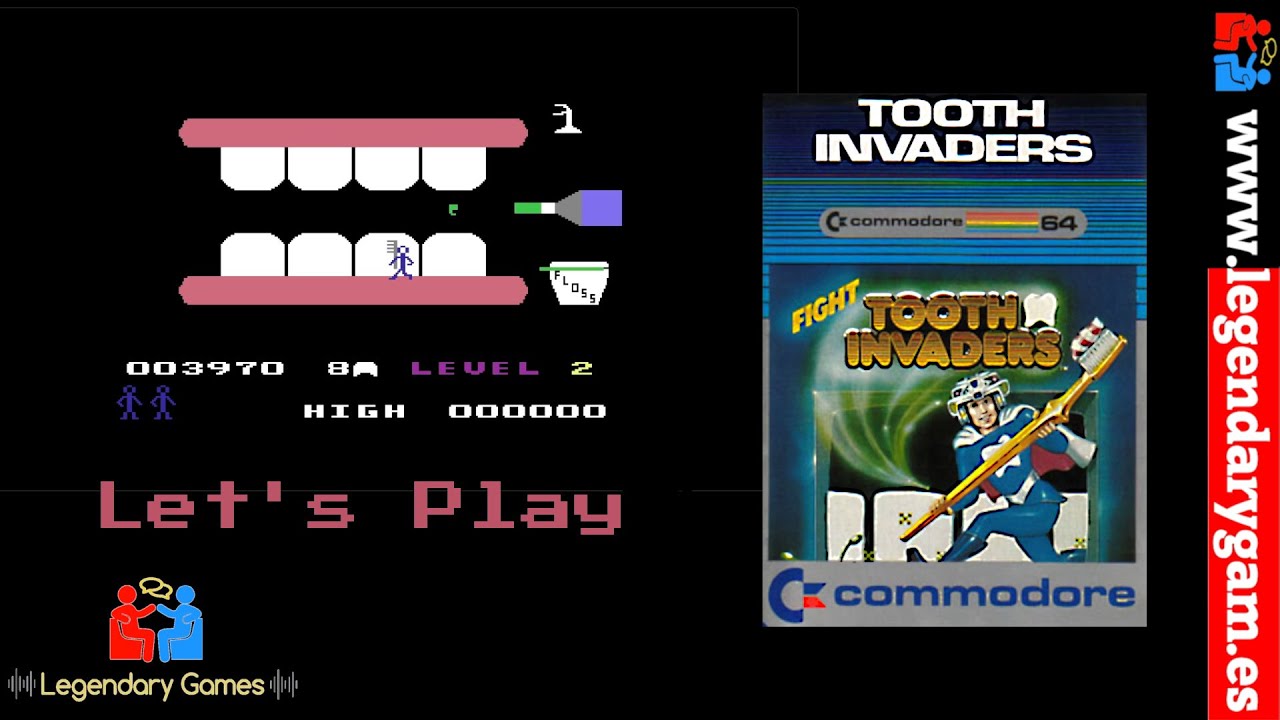 Tooth Invaders (1982) - C64 - Let's Play - Gameplay - Longplay ...